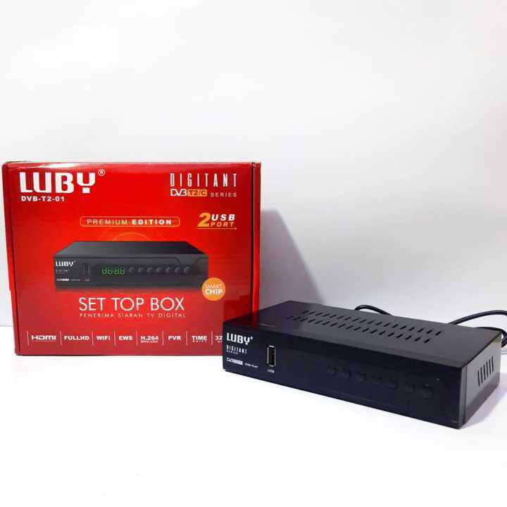 LUBY DIGITAL SET TOP BOX DVB-T2-01 | Lazada Indonesia