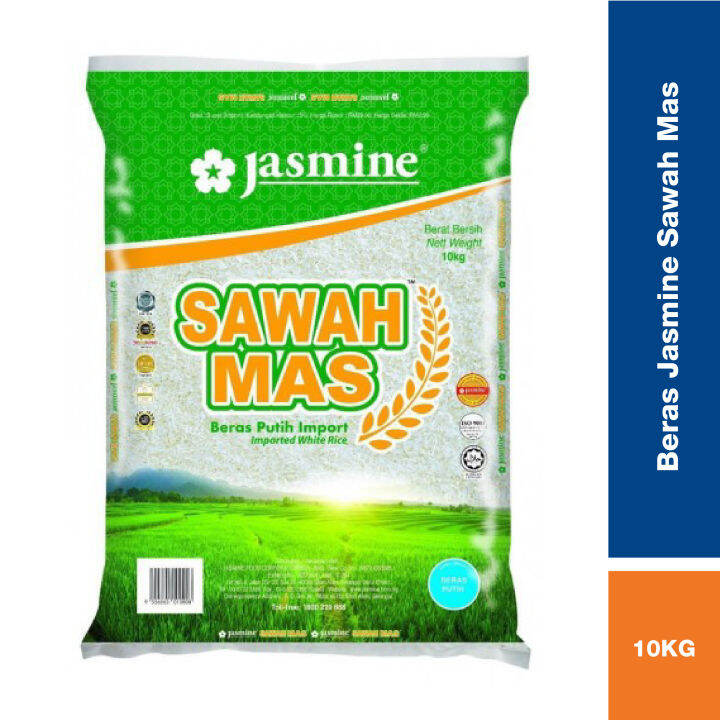 Beras Jasmine Sawah Mas Import 10kg | Lazada
