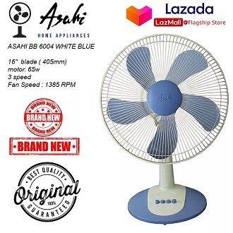 Asahi Desk Fan BB-6004 Electric Fan | 16 Inches (405 mm) Plastic Blade ...