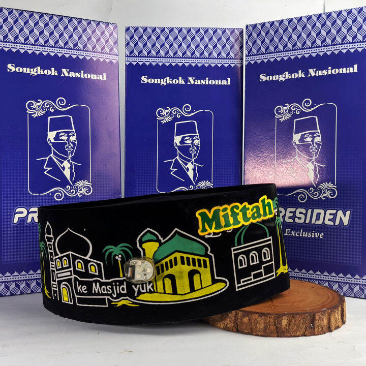 Peci Songkok Kopiah LED Karakter Anak Motif Masjid Murah Berkwalitas ...