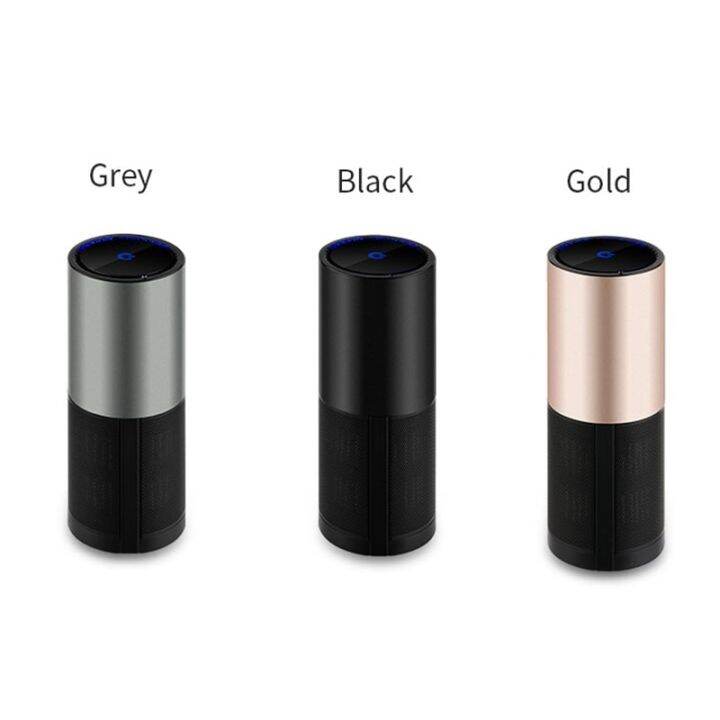 Portable Negative Ion UVC Car Air Purifier With True HEPA Filter For ...