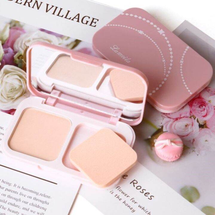 Lameila Face Makeup Pressed Powder Cake Contour Bronzer Highlighter ...