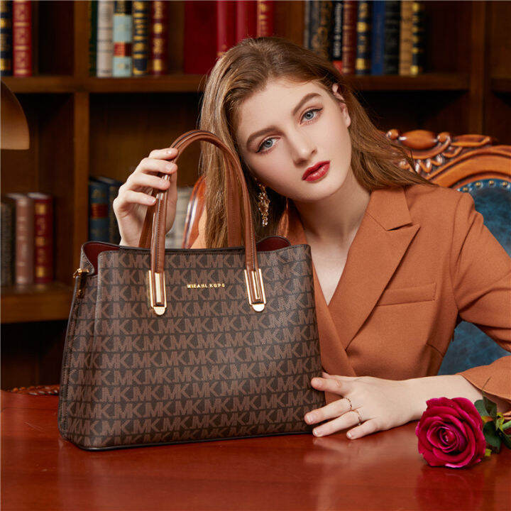 XIAODAXIA ฮ่องกง MKJ นางสาวแม่กระเป๋ากระเป๋าถือ 2022 กระเป๋าหนังแท้ความจุขนาดใหญ่รุ่นใหม่กระเป๋า ...