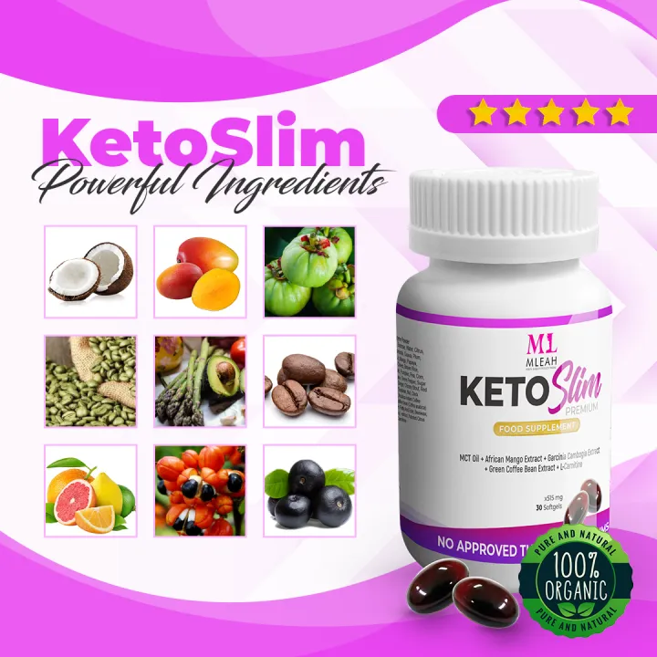Premium KETOSLIM Keto Slimming Capsule, Belly Fat Burner, Food ...