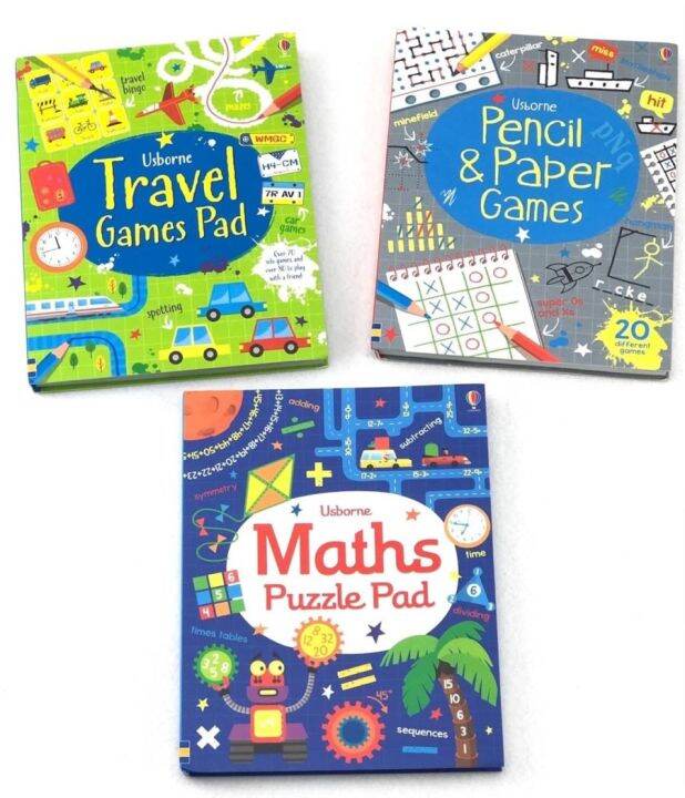 หนังสือ กิจกรรม Usborne Game Book Set 3 เล่ม | Lazada.co.th