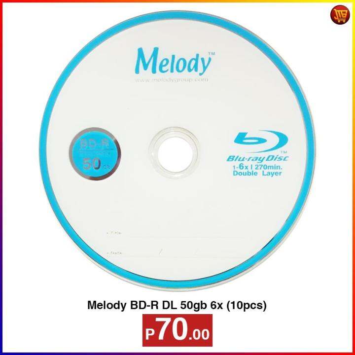 Melody BD-R DL 50gb 6x (10pcs) | Lazada PH