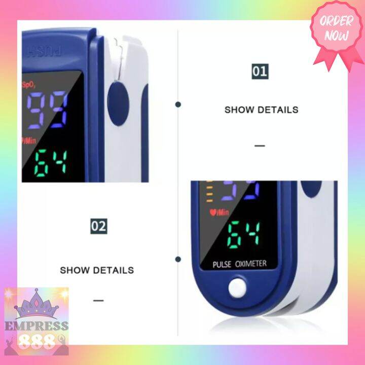PORTABLE FINGER TIP PULSE OXIMETER BLOOD OXYGEN METER (LK87) FINGERTIP ...