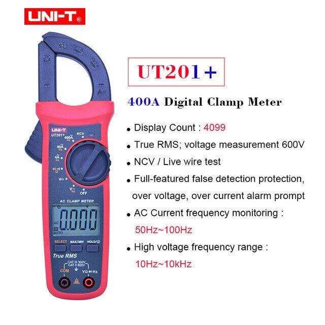 True Rms Digital Clamp Meter Uni-t Ut201 Ut202 Ut202a Ut203 Ut204 Ac Dc Voltage Ac Current ...