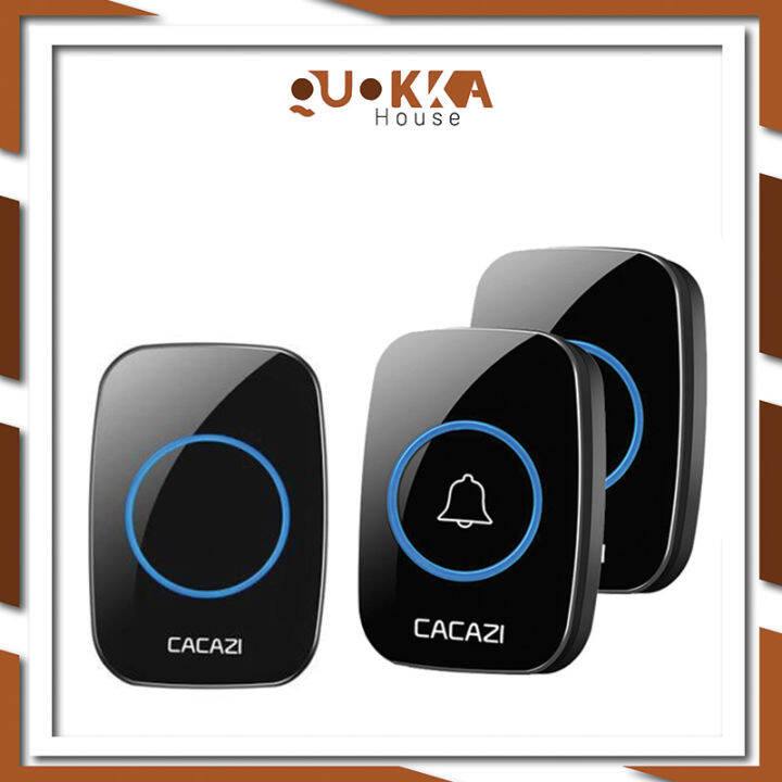 Home Wireless Doorbell Waterproof Remote Smart Digital Door Ring LED ...