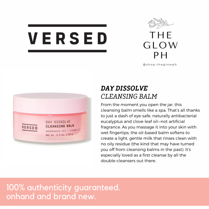 [AUTHENTIC] Versed DAILY DISSOLVE CLEANSING BALM 19g/67g | The Glow PH ...