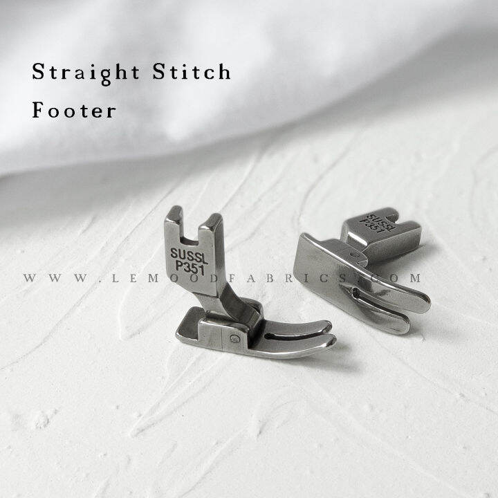 Le Mood Fabrics Industrial Sewing Machine Footer Straight Stitch Foot ...