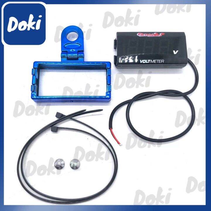 [DOKI MOTO] VOLTMETER SQUARE WITH COVER | Lazada PH
