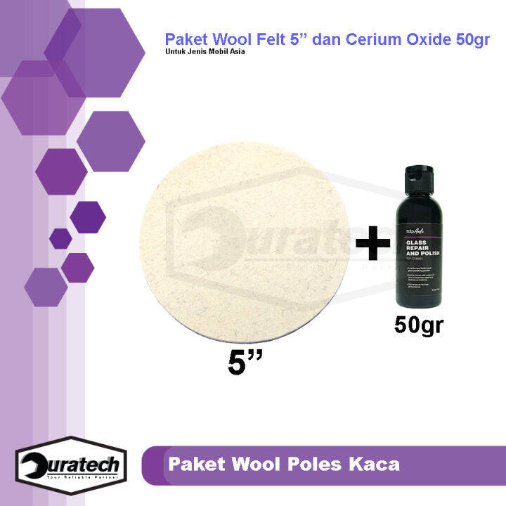 Obat poles kaca mobil jamur baret wool 5 inch / Wool busa poles kaca ...