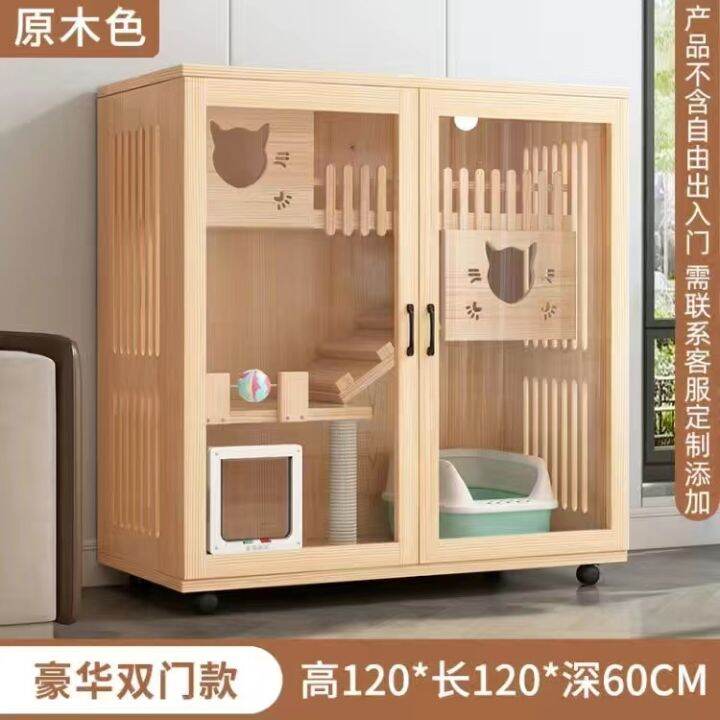 Ready Stock-Cat House Wood Cats Home Large Rumah Kucing Kayu Besar 2 3 ...