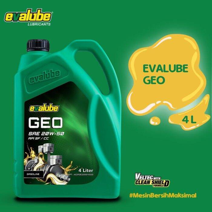 Evalube Oli Mobil GEO 20W-50 (4L) | Lazada Indonesia