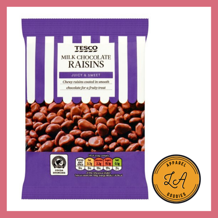 Tesco Chocolate Raisins 200g | Lazada PH