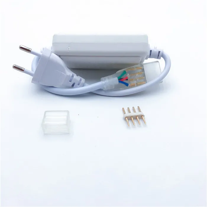 LED strip plug 5050 colorful light bar RGB controller 220V light bar ...