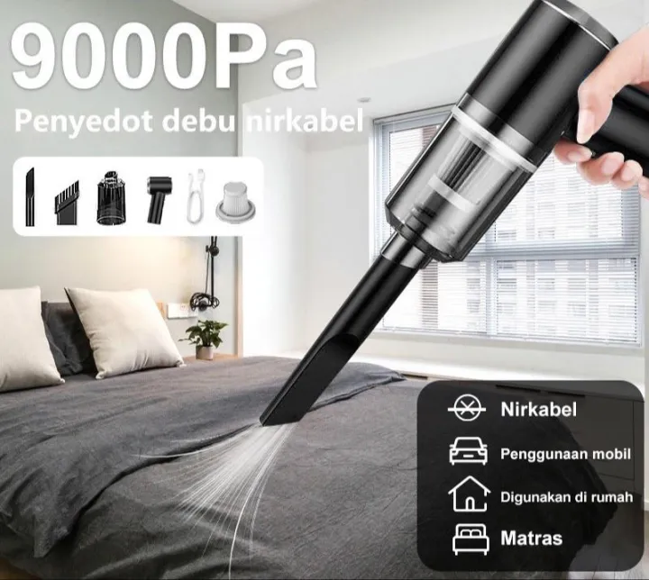 Vacum Penyedot Debu Nirkabel Mini Portabel Vakuum Penghisap Debu Mobil ...
