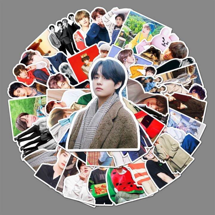 50pcs KPOP BTS-Boys Stickers New Album Butter Cute Idols Kawaii Korean ...