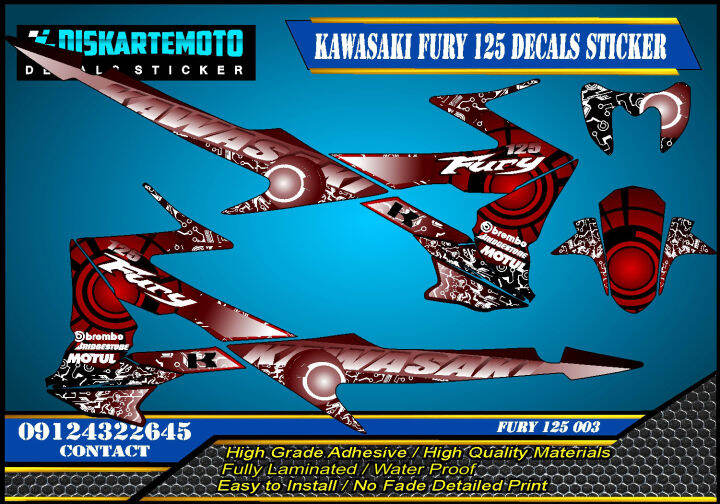 Kawasaki Fury 125 Decal Sticker | Lazada PH
