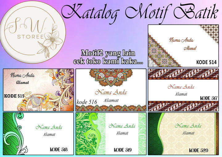 Amplop Batik bisa pakai nama sendiri | Lazada Indonesia