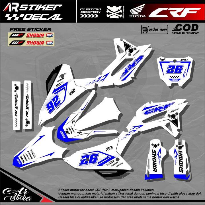 Sticker Dekal CRF 450 Fullbody Stiker motor keren variasi CRF 450 ...