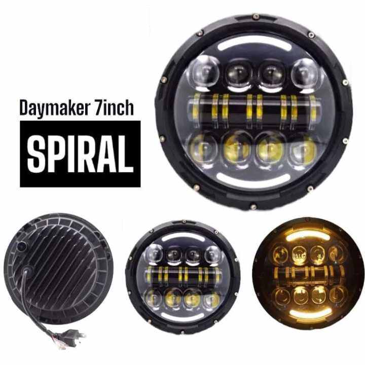 LAMPU DAYMAKER LED DAYMAKER 7 INCI MODEL SPIRAL COCOK FOR VIXION CB 150 ...