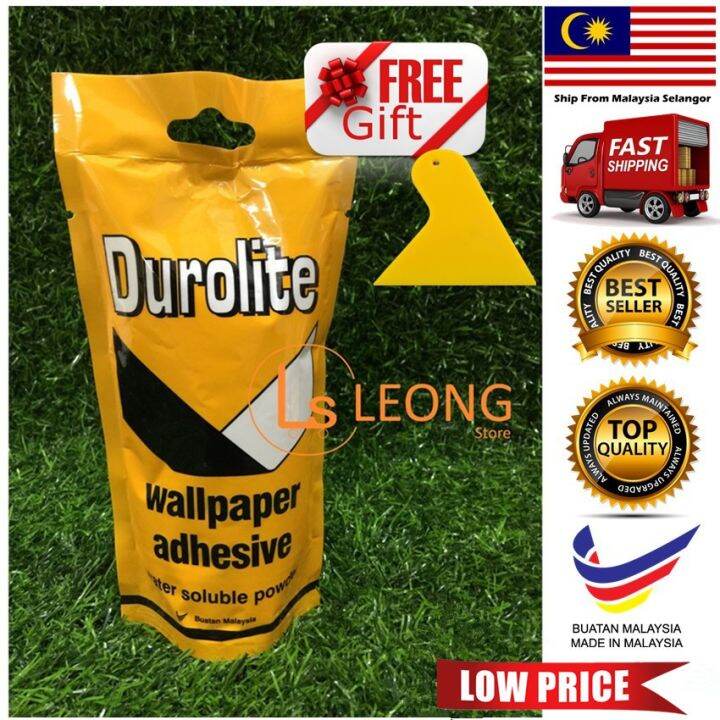 🇲🇾 🏆Free Scraper🔥 125g Durolite Pure Wallpaper Adhesive Gum Glue Powder ...
