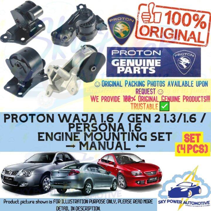 PROTON WAJA 1.6 / GEN 2 1.3/1.6 / PERSONA 1.6 (MANUAL) 100% ORIGINAL PROTON GENUINE ENGINE ...