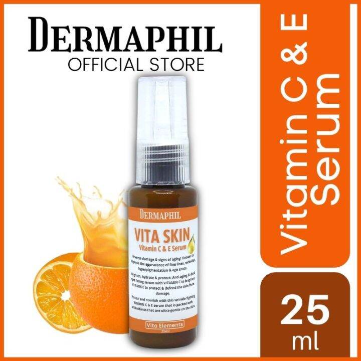 DERMAPHIL Vita Skin Vitamin C & E Serum 25ml / Vitamin C / Vitamin E ...