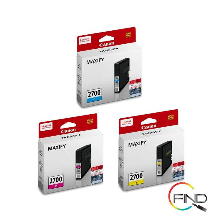 Canon PGI-2700 C/M/Y Normal Set Cartridge for Maxify iB4070/ iB4170 ...