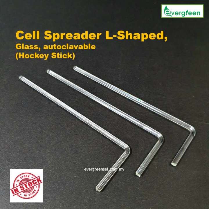 Cell Spreader L-Shaped, Glass (Hockey Stick) Autoclavable | Lazada