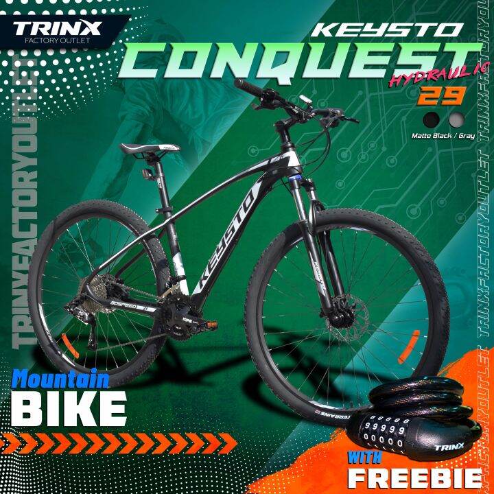 KEYSTO CONQUEST 29 HYDRAULIC BRAKE ALLOY MTB WITH FREEBIE (TRINX BIKE ...