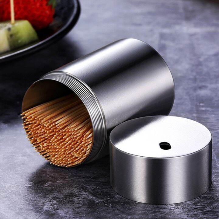 MK HomeFlow Stainless Steel Toothpick Holder Dispenser, Thickening ...