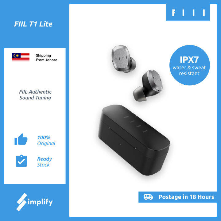 [Ready Stock 🇲🇾] FIIL T1 Lite True Wireless Stereo (TWS) Earbuds | Lazada