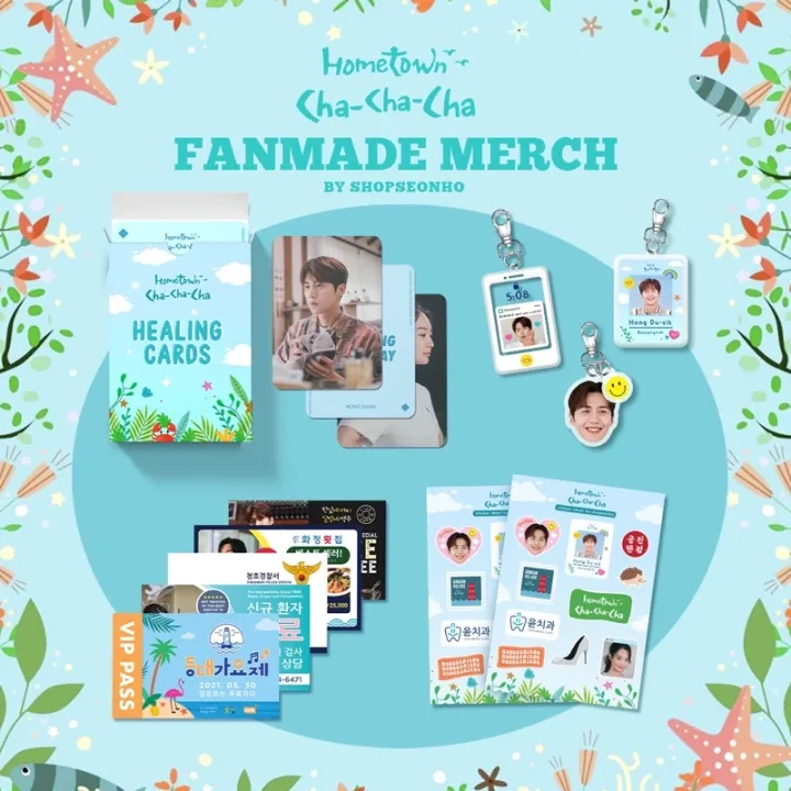 Hometown ChaChaCha Fanmade Merch ID Photocards Sticker ONHAND9dz ...
