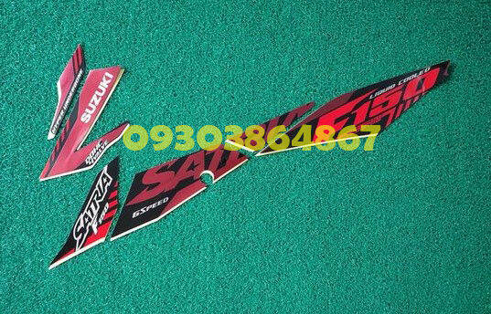 Raider 150 Fi 21 Matte Red Stock Decal/Sticker (SATRIA VERSION) | Lazada PH