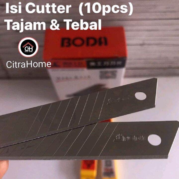 Isi (Pisau) Cutter Besar Boda Harga 1pak 10pcs | Lazada Indonesia