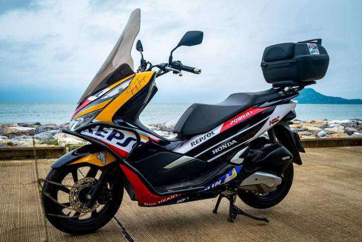สติ๊กเกอร์ Honda pcx 150 ลาย Repsol | Lazada.co.th