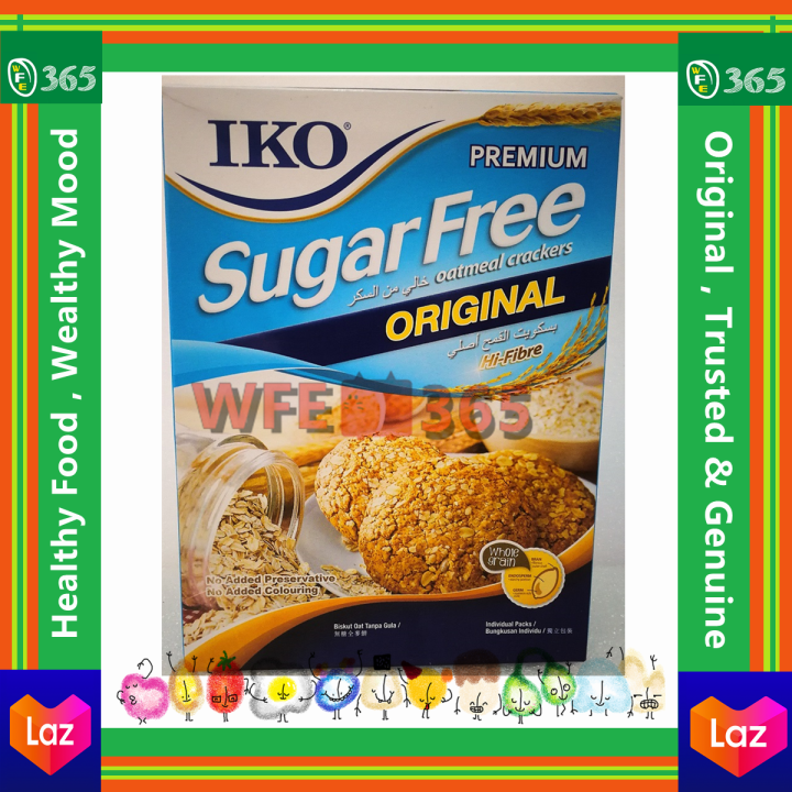 IKO Premium Sugar Free Oatmeal Crackers (Original) 178g - 无糖燕麦饼干（原味 ...