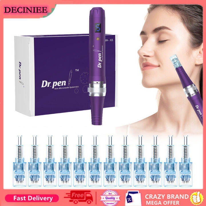 Dr. Pen Ultima X5 Professional Derma Pen Authentic Multi-function Electric Wireless Beauty Pen ...