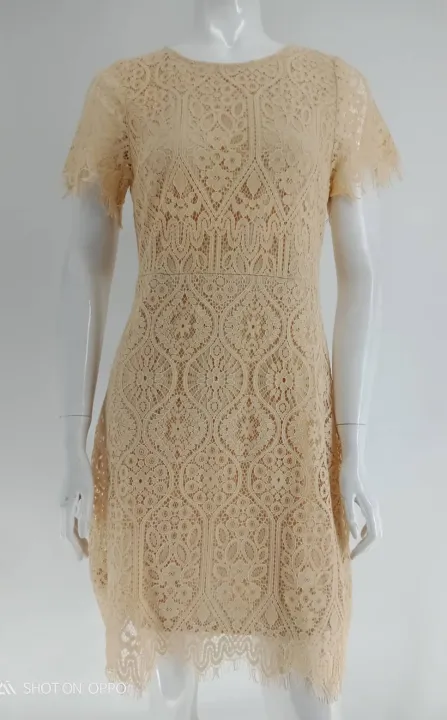 0756 SAMLIN SHORT SLEEVE LACE DRESS | Lazada PH