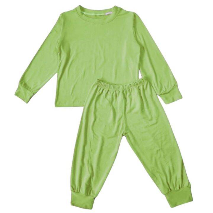PLAIN TERNO LONGSLEEVE JOGGER / PAJAMA SET FOR KIDS | Lazada PH