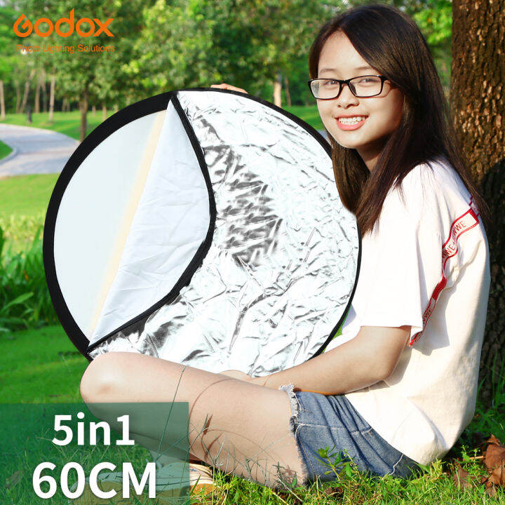 GODOX 24 60cm 5 in 1 Portable Collapsible Light Round Photography ...