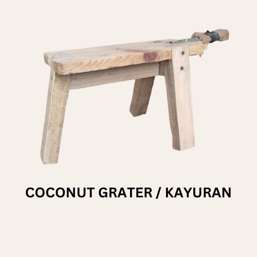 CRAFTY COCONUT GRATER / KAYURAN NG NIYOG / KUDKURAN NG NIYOG / COCONUT ...