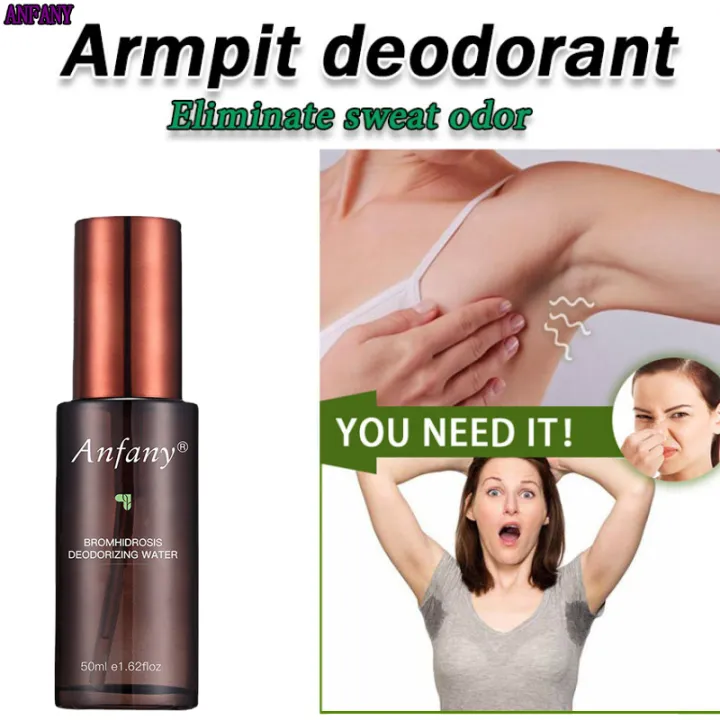 ANFANY Body Odor Sweat Deodor Perfume Spray For Man and Woman Removes Armpit Odor and Sweaty ...