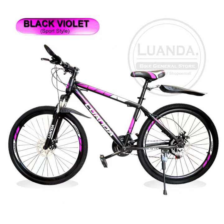 LUANDA Mountain Bike 26 Inch High Carbon Steel Adult Bicycles 3x7 Speed ...