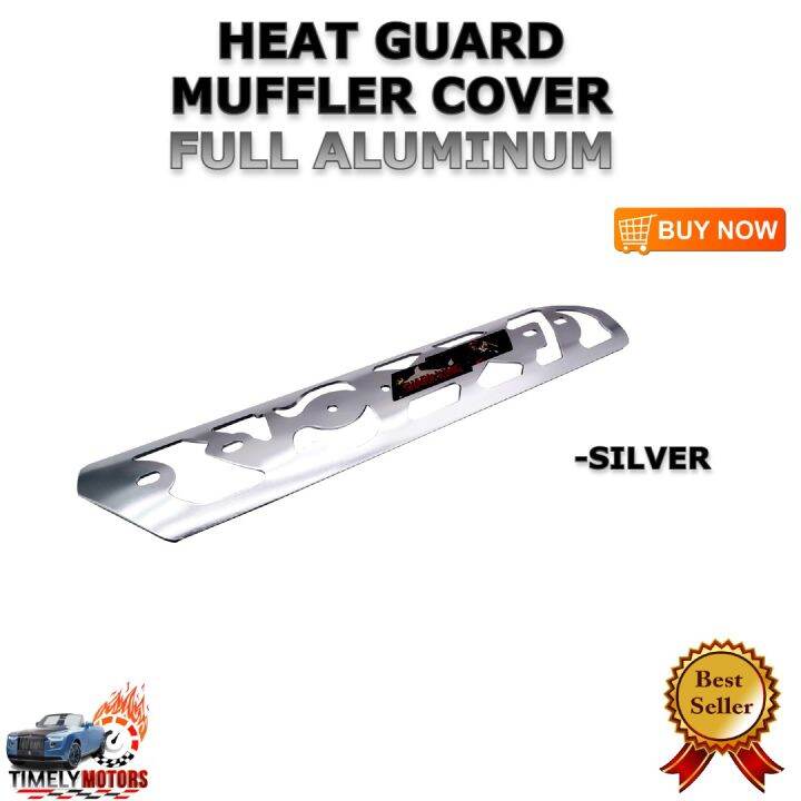 HONDA PCX 160 | MOTORCYCLE HEAT GUARD / MUFFLER SILVER ALLOY UNIVERSAL ...