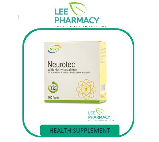 Neurotec Tablet with Methylcobalamin, B1, B6, B9 100's | Lazada