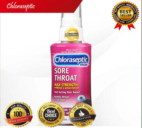 Chloraseptic Max Strength Sore Throat Spray Wild Berries Flavor 118ml ...